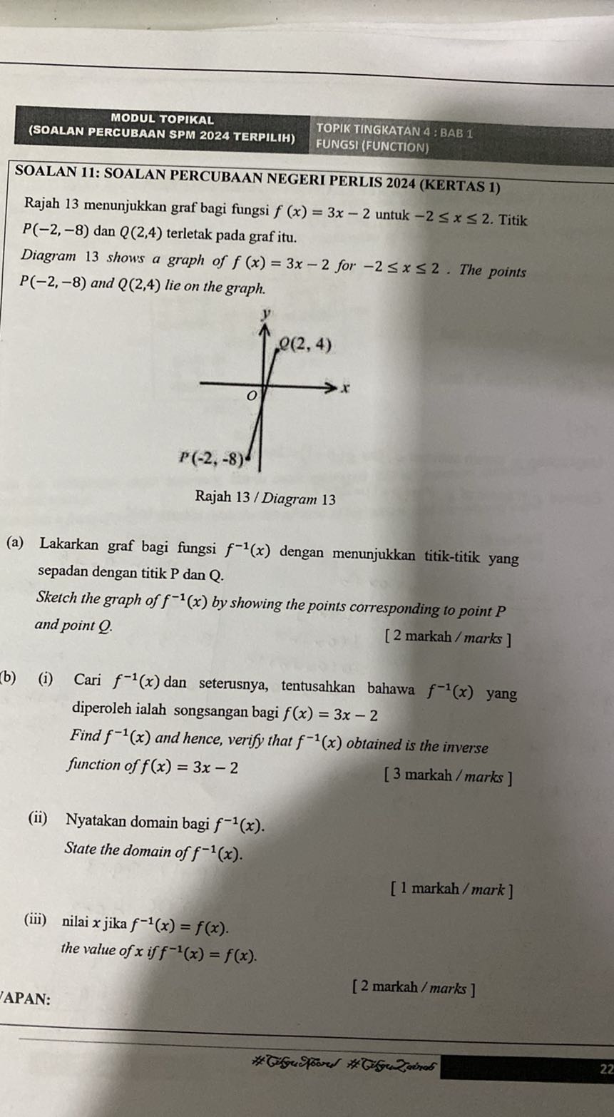 MODUL TOPIKAL (SOALAN PERCUBAAN SPM 2024 TERPILIH) TOPIK TINGKATAN 4 ...