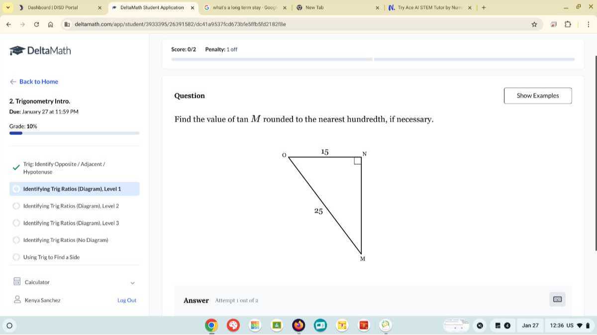 Dashboard I DisD Portal DeltuMath Student Application What's a long ...