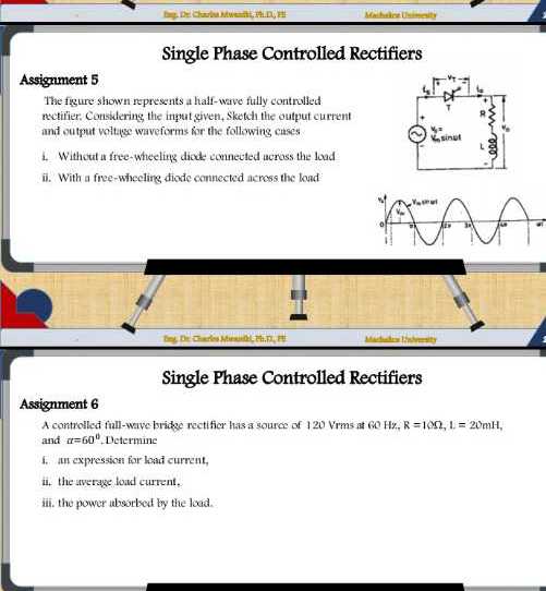 Single Phase Controlled Rectifiers Assignment 5 The figure shown represents a half-wave fully ...