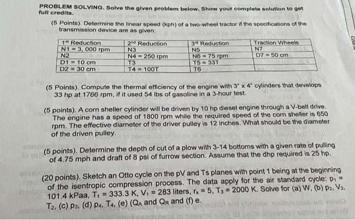 PROBLEM SOLVING. Solve the given problem below. Show your complete ...