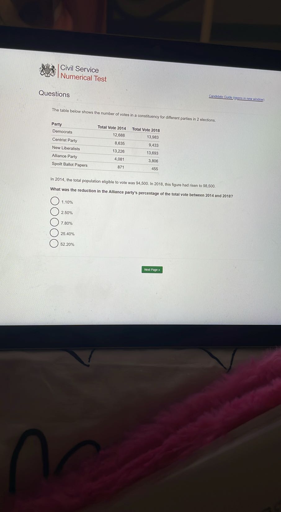 Civil Service Numerical Test Questions Candidate Guide...