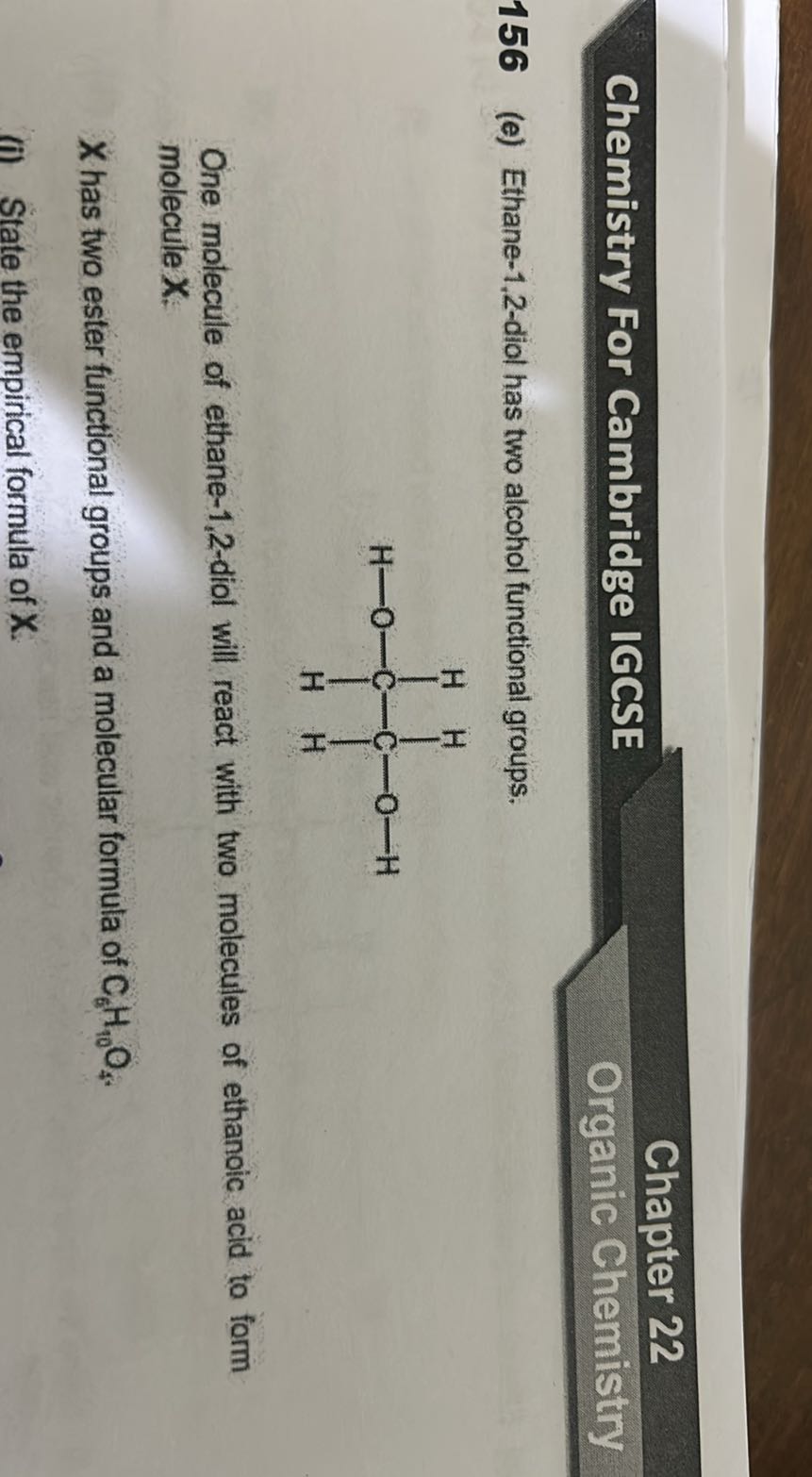 Chapter 22 Chemistry For Cambridge IGCSE Organic Chemistry 156 (e ...