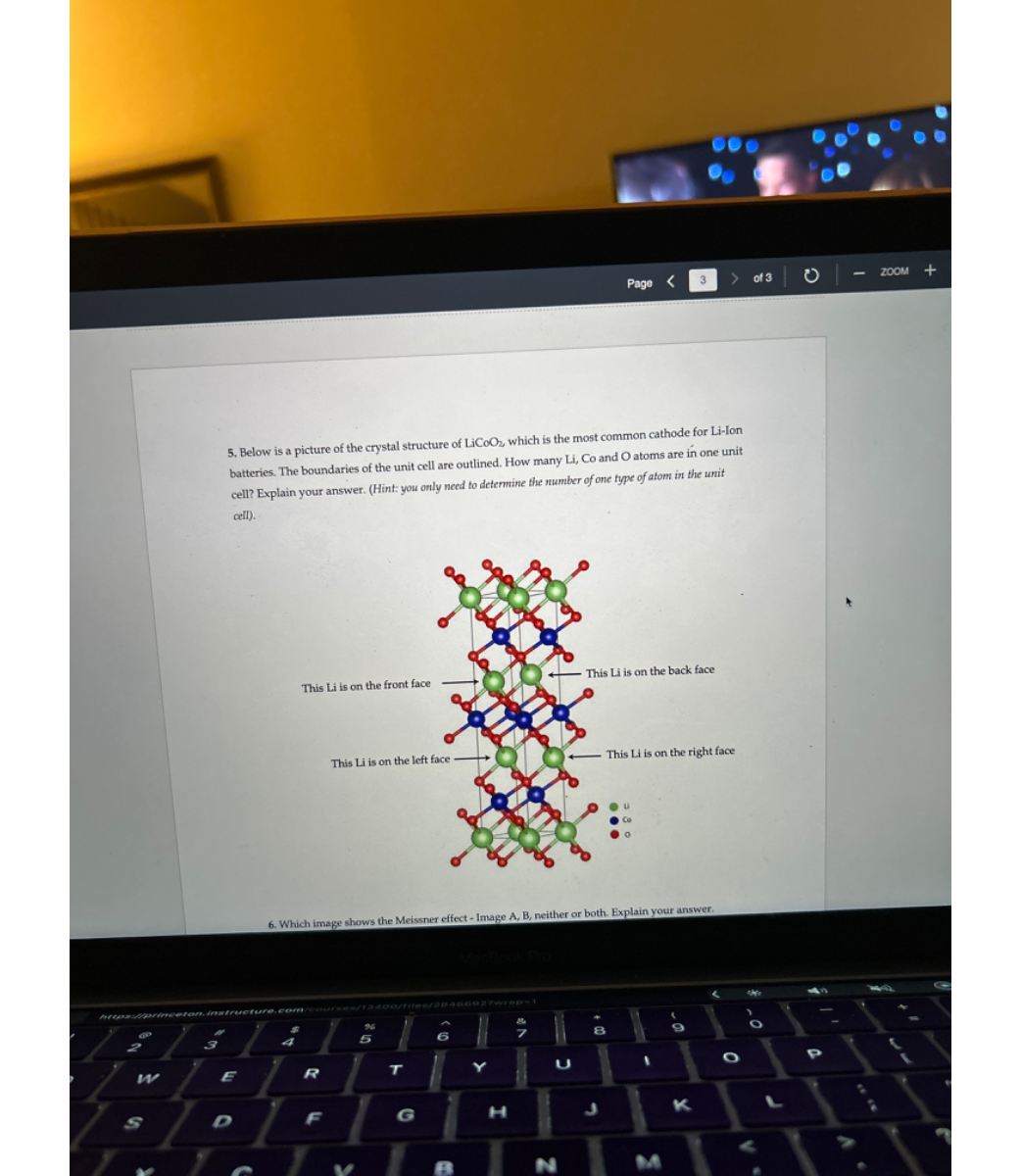 Page 3 of 3 ZOOM + 5. Below is a picture of the crystal structure of ...