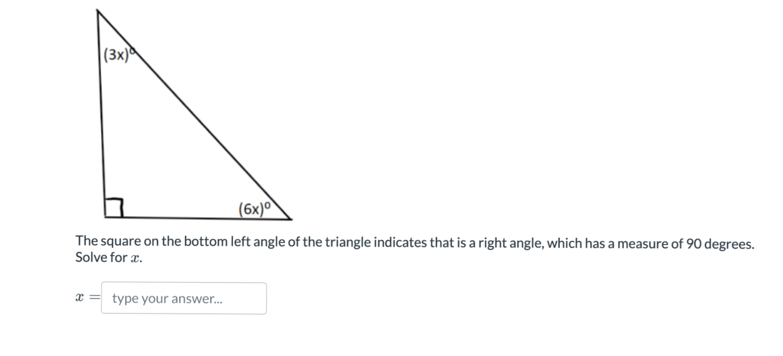 [GET ANSWER] The square on the bottom left angle of the triangle ...