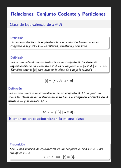 VIDEO solution: Relaciones: Conjunto Cociente y Particiones Clase de ...