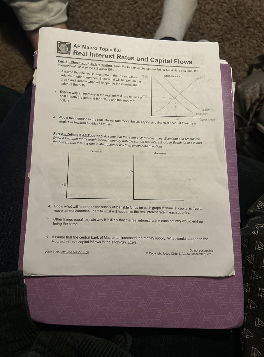 AP Macro Topic 6.6 Real Interest Rates and Capital Flows Part1 - Check ...
