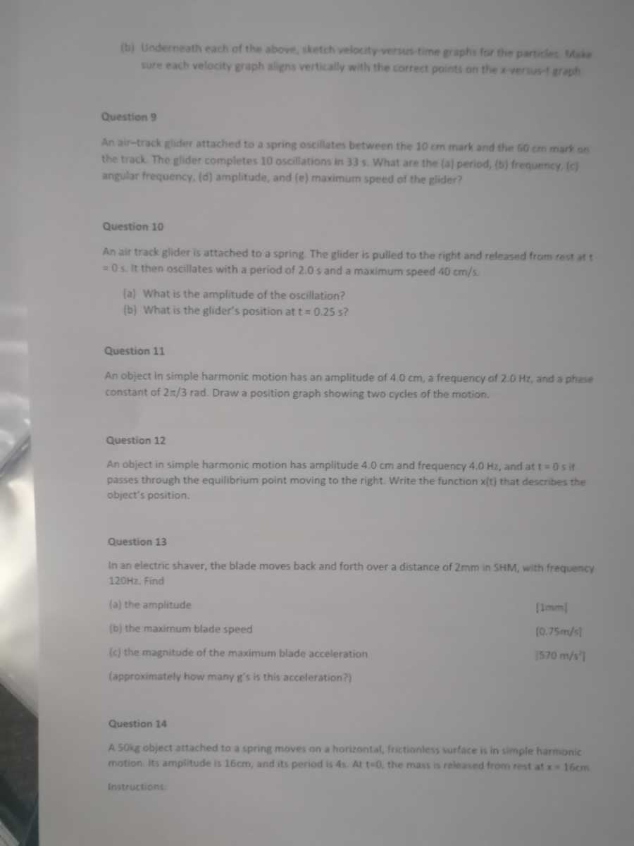 (b) Underneath each of the above, Iketsh velocity-verws-time graphs for ...