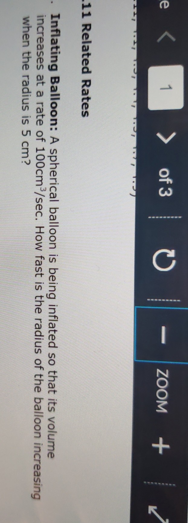 11 related rates inflating balloon a spherical balloon is being ...