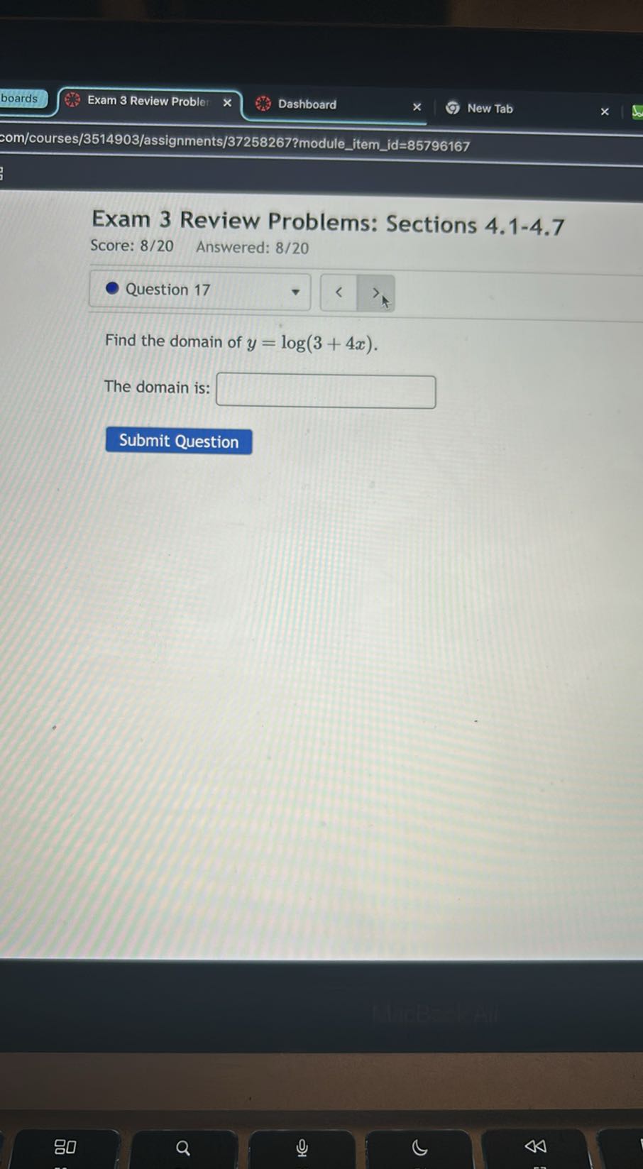 boards Exam 3 Review Probler Dashboard New Tab com/courses/3514903 ...