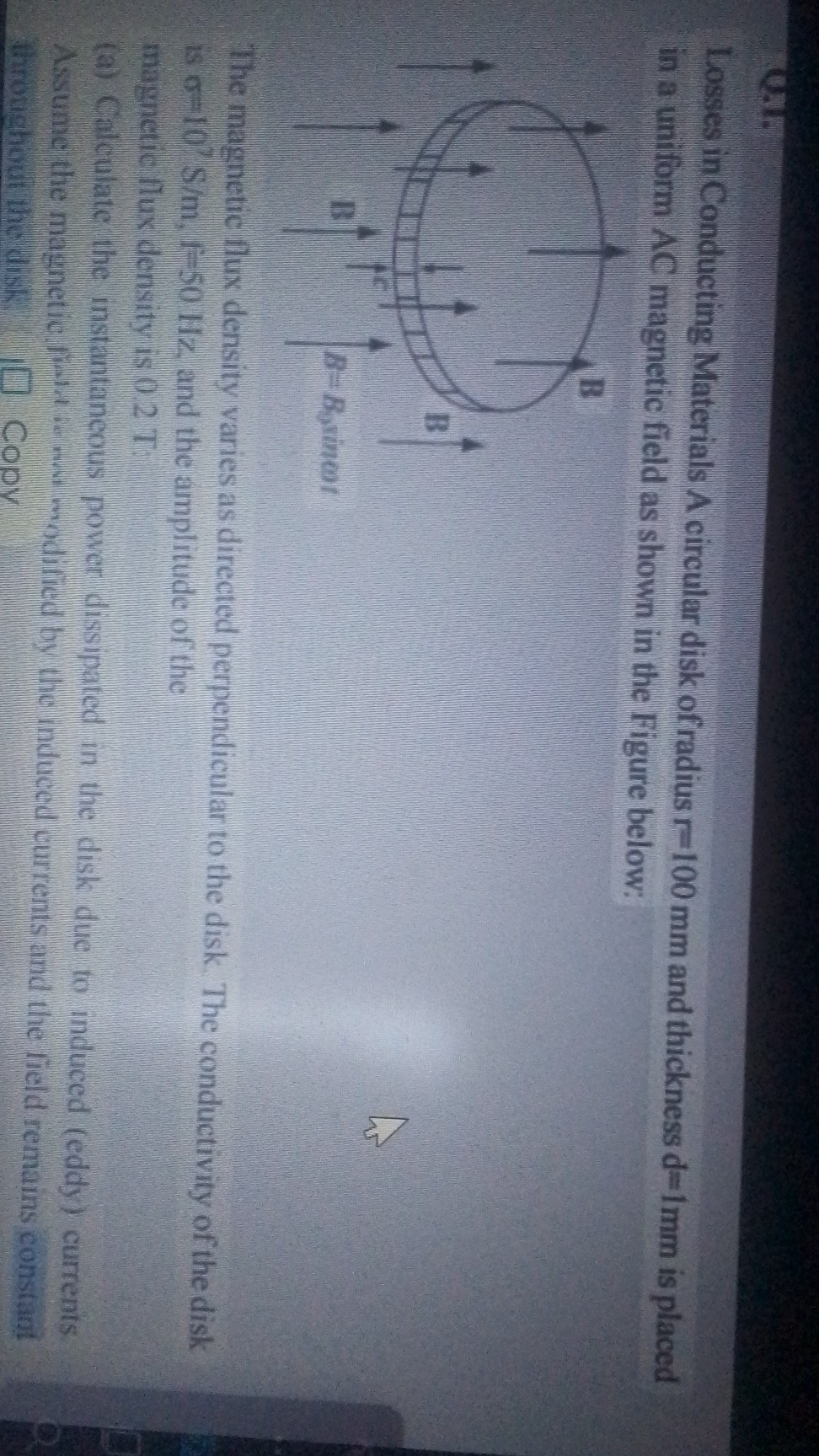 qi losses in conducting materials a circular disk of radius mathrmr100 ...