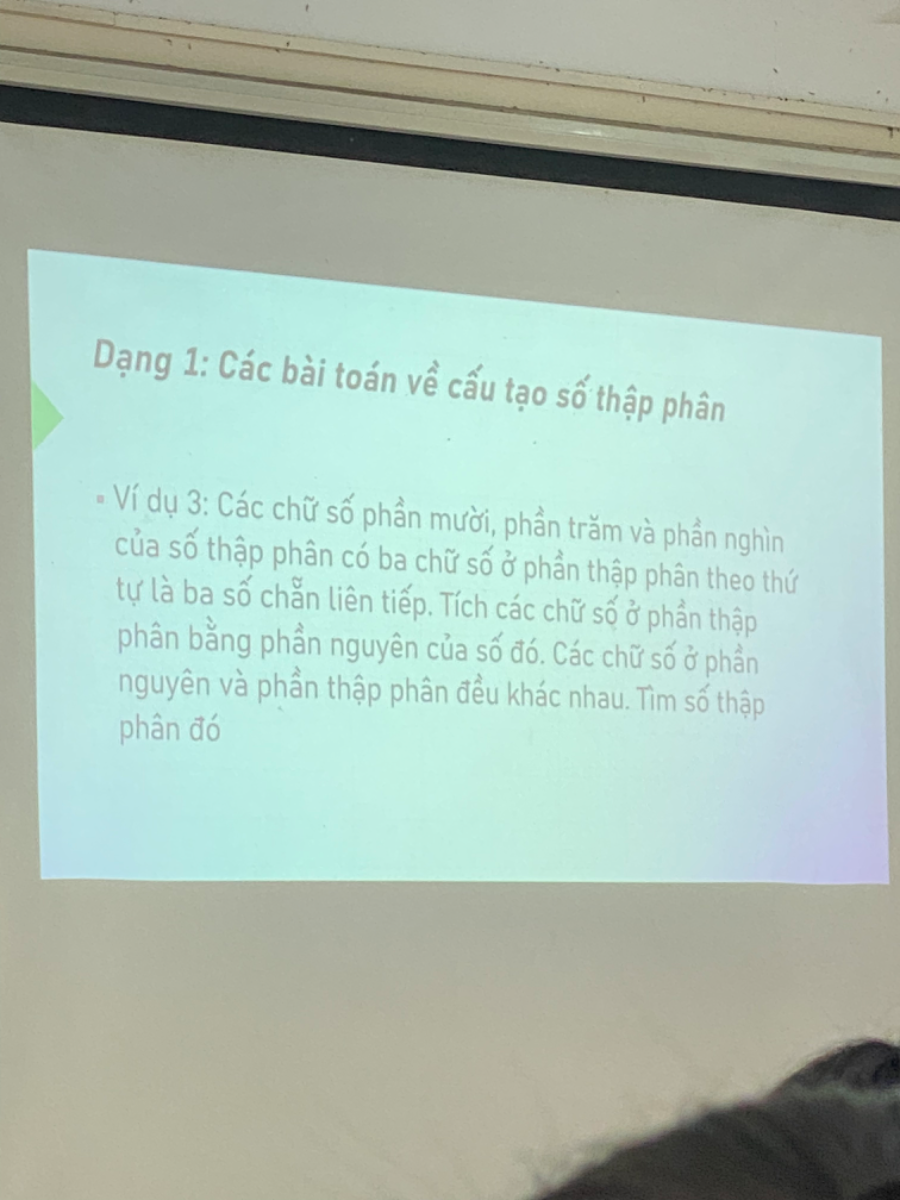 D?ng 1: Các bài toán v? c?u t?o s? th?p phân - Ví d? 3: Các ch? s? ph?n m??i, ph?n tr?m và ph?n ...