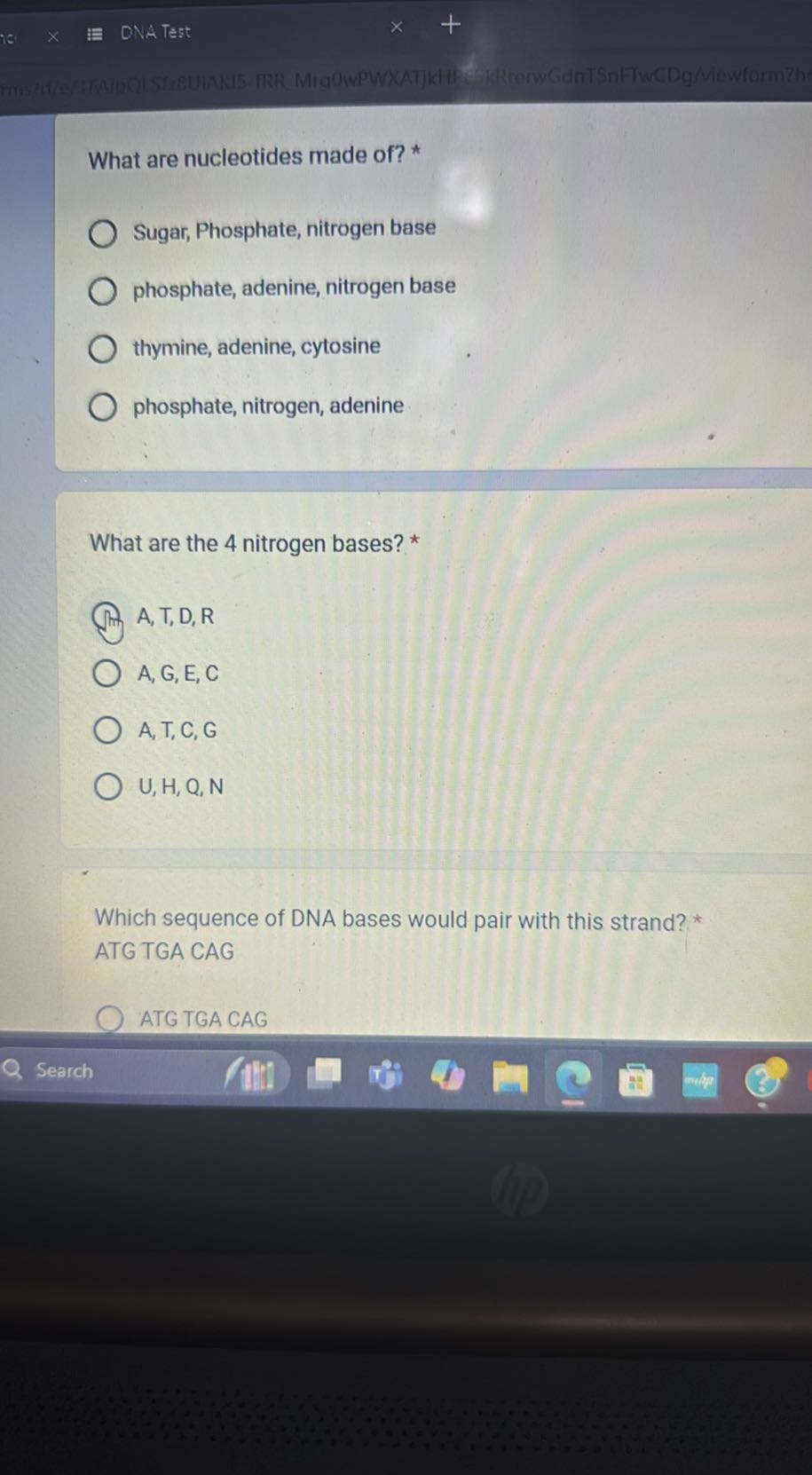 what are nucleotides made of sugar phosphate nitrogen base phosphate ...