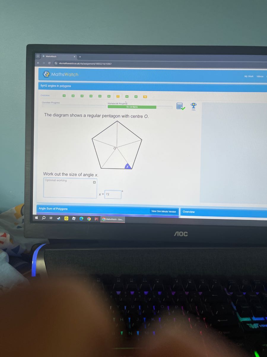 Marwwas We-mathawatch.mulkMe/assignment/10032218/15807 MathsWatch Wh ...