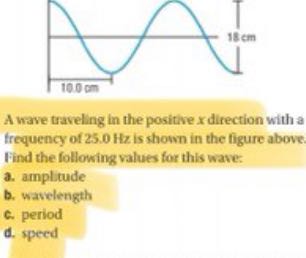 [GET ANSWER] A wave traveling in the positive x direction with a ...