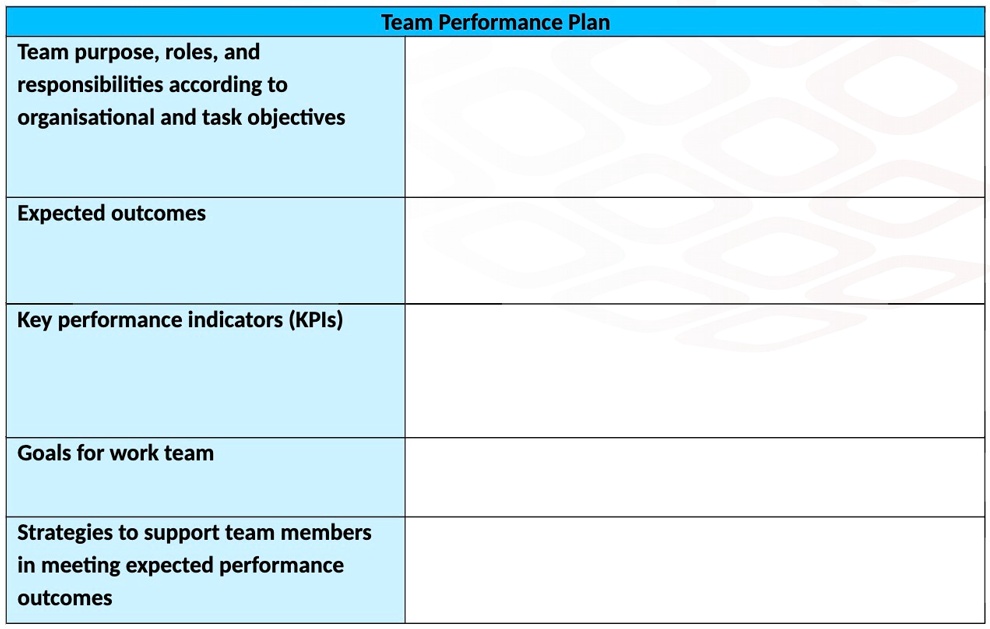 SOLVED: Team Performance Plan Team purpose, roles, and responsibilities ...