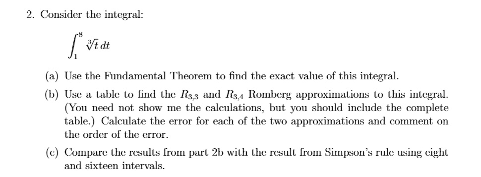 SOLVED:Consider the integral: dt dt Use the Findamental Theorem to find ...