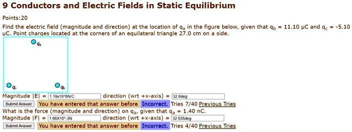 SOLVED: 9 Conductors and Electric Fields in Static Equilibrium Points:20 Find the electric field ...
