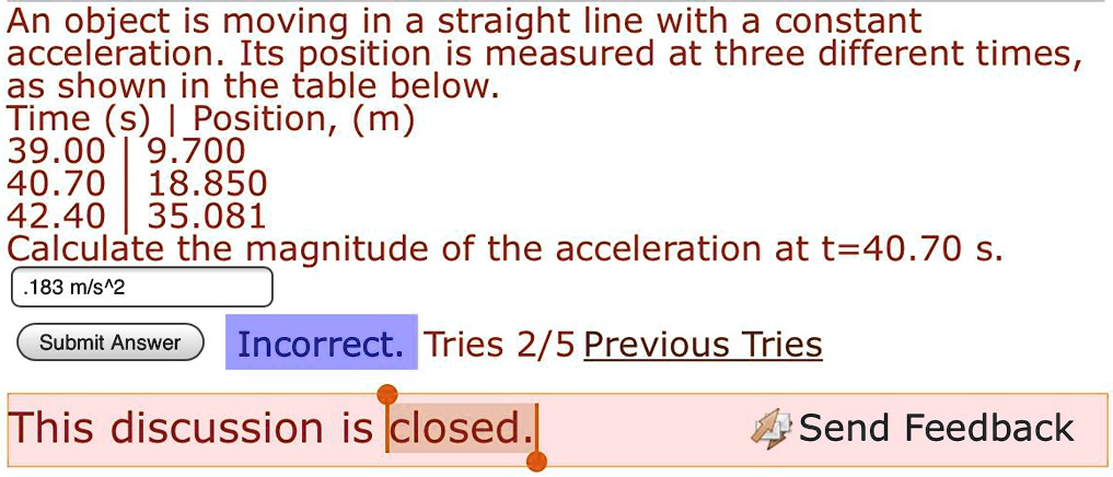 An Object Is Moving In A Straight Line With A Constant Acceleration