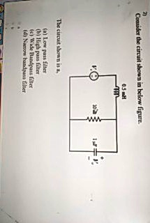 b) Hgt (a) Low-pass filter. The circuit shown is a filter. Consider the circuit shown in the ...
