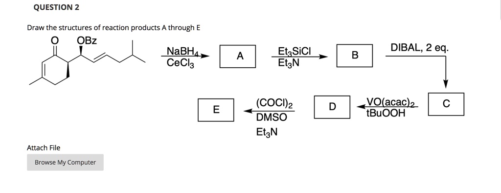 question 2 draw the structures of reaction products through e obz nabha ...