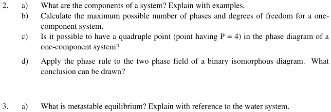 SOLVED: 2. a) b) What are the components of a system? Explain with ...