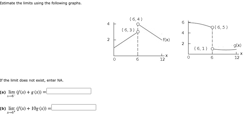 estimate the limits using the following graphs 65 63 glx 61 if the ...