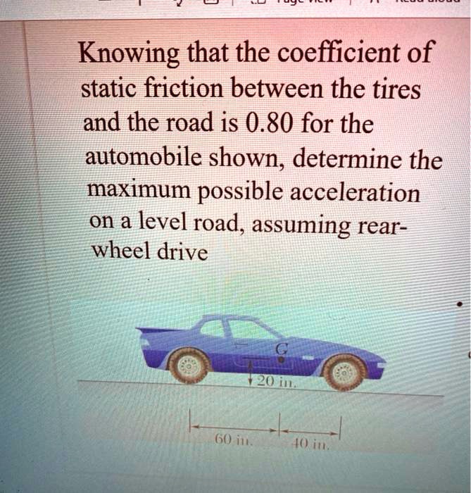 Solved Knowing That The Coefficient Of Static Friction Between The