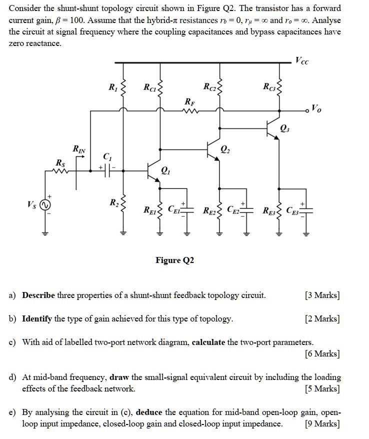please, if possible clear handwriting Consider the shunt-shunt topology ...