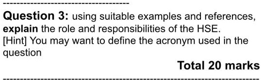 SOLVED: Question 3: using suitable examples and references explain the ...