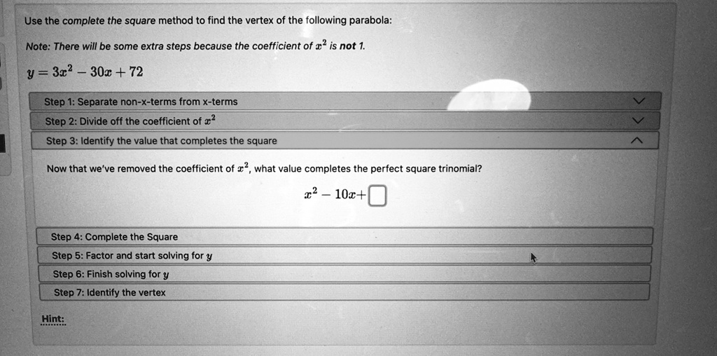 VIDEO solution: Please label the answer for each step Use the complete ...