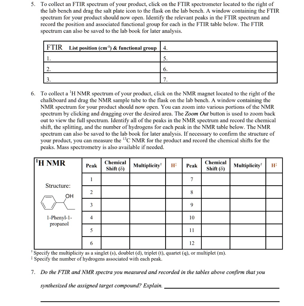 SOLVED: To collect an FTIR spectrum of your product, click on the FTIR ...