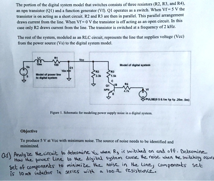 The portion of the digital system model that switches...