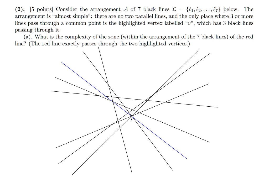 2 5 points consider the arrangement a of black lines c102 ez below the ...