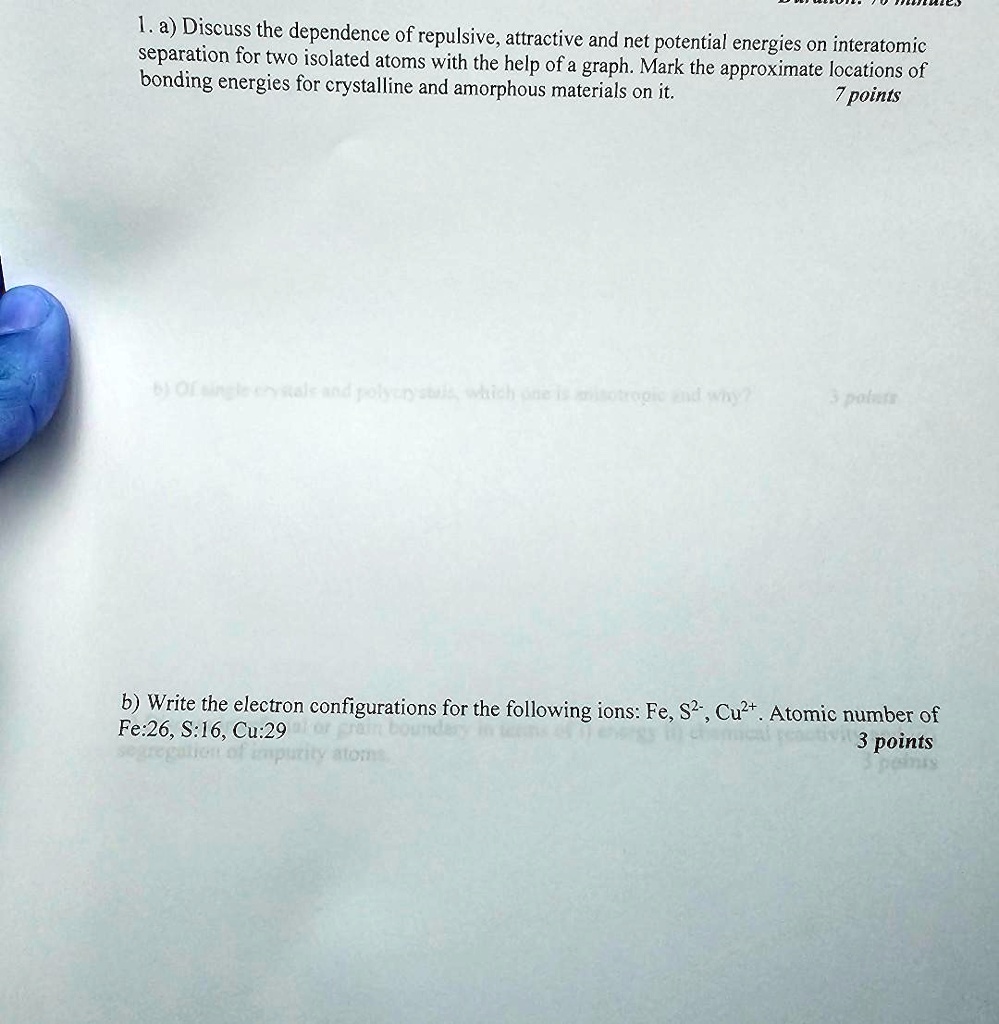 SOLVED: Text 1: a) Discuss the dependence of repulsive, attractive, and ...