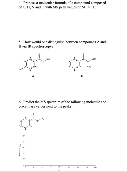 SOLVED: Propose molccular lormula of compound composcd ofC,H,N vand 0 ...