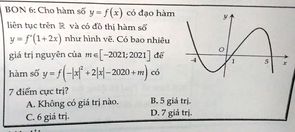 Solved Bon 6 Cho Hà M Sá‘ Y F X Có đạo Hà M Liên Tá¥c Trên