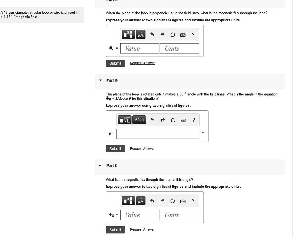 SOLVED: A 15-cm-diameter circular loop of wire is placed in a 1.48-T ...