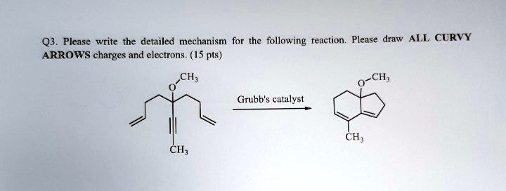 q please write the detailed mechanism for the following reaction please ...