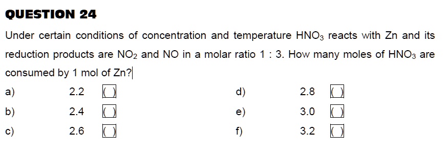 SOLVED: the answer is d🙄 QUESTION 24 Under certain conditions of ...