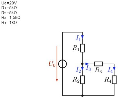 SOLVED: Network calculation with the mesh current method Calculate all currents in the circuit ...