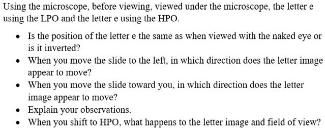 using the microscope before viewing viewed under the microscope the ...