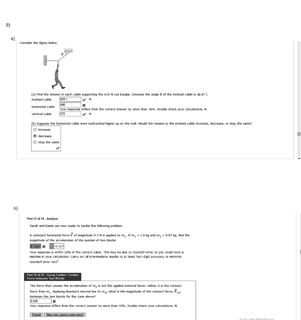 SOLVED: Consider the figure below: (a) Find the tension each cable ...