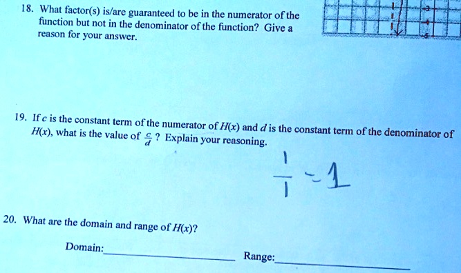 what factors isare guaranteed to be in the numerator of the function ...