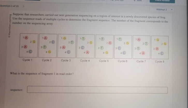 SOLVED: Question 1 of 15 Attempt 2 Suppose that rescarchers carried out next generation ...