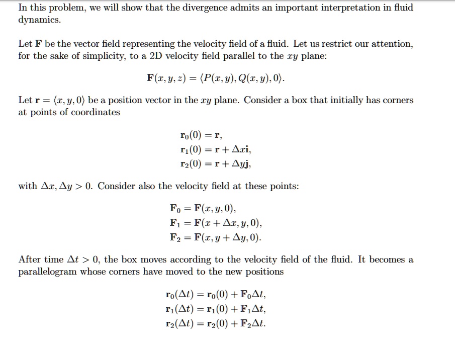 SOLVED:In this problem; we will show that the divergence admits an ...