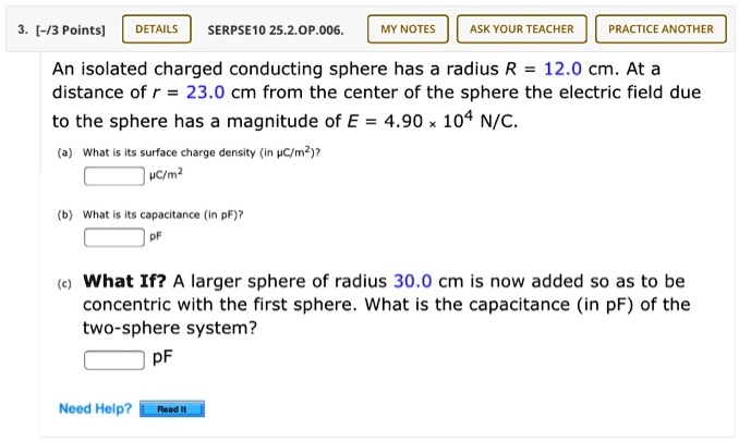 SOLVED: [-/3 Points] DETAILS SERPSE1O 25.2.0P.006 MY NOTES ASK YOUR ...