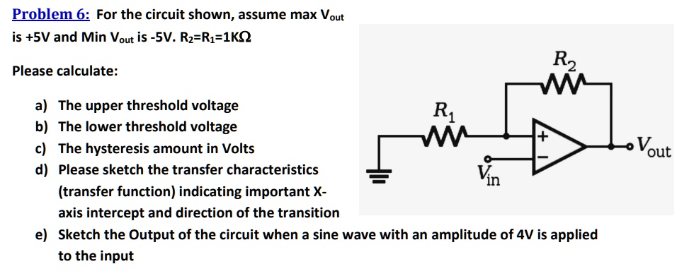 problem 6 for the circuit shown assume max vout is 5v and min vout is 5v r2r11 please calculate ...
