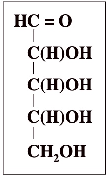 the structure shown at right represents a generic sugar molecule the ...