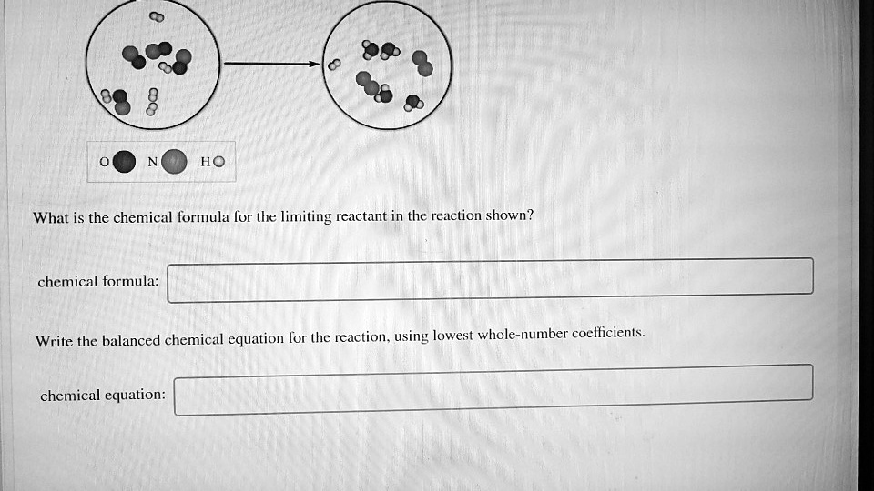 SOLVED: OH What is the chemical formula for the limiting reactant in ...