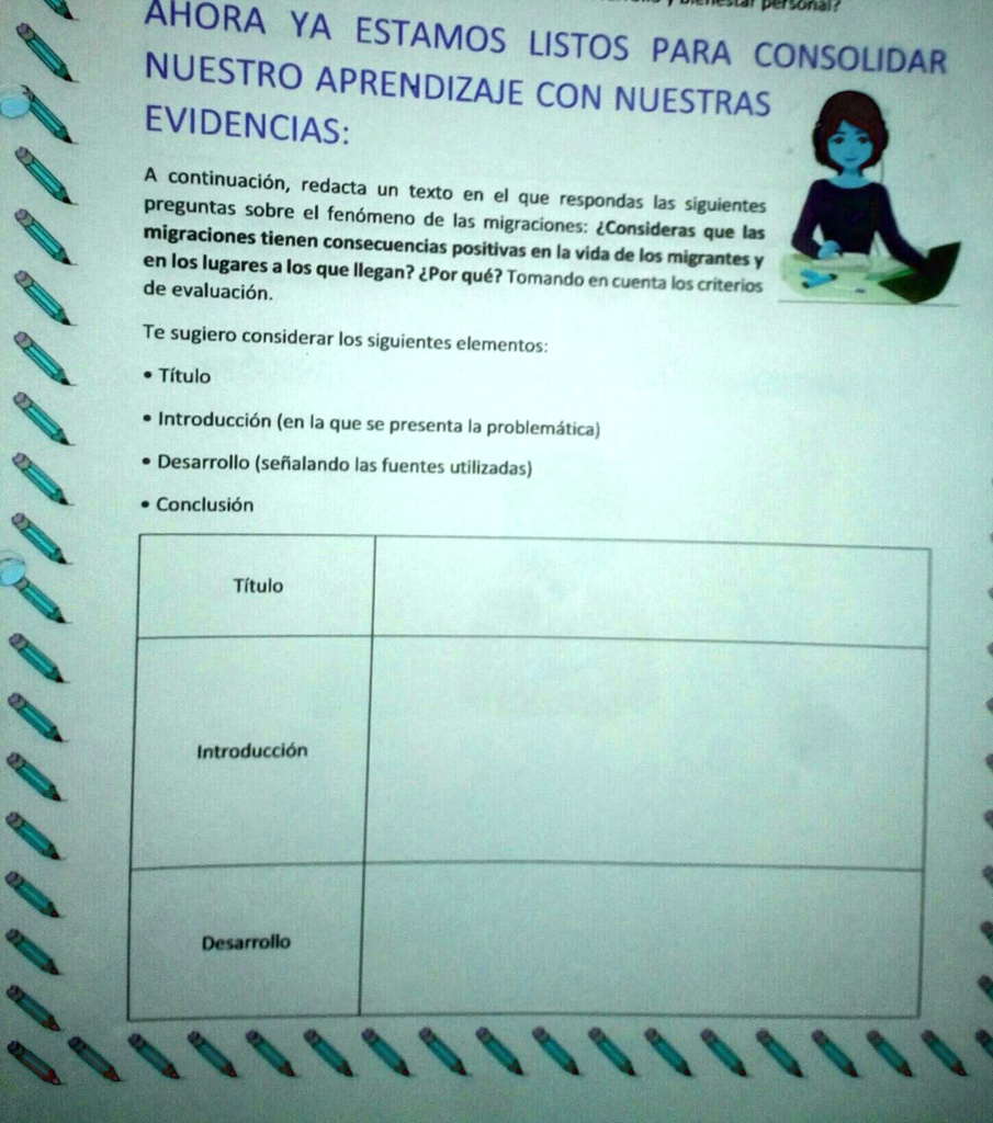 a continuacion redacta un texto en el que respondas las s ahora ya ...